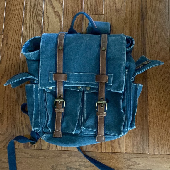 Bags | Vintage Denim Backpack | Poshmark